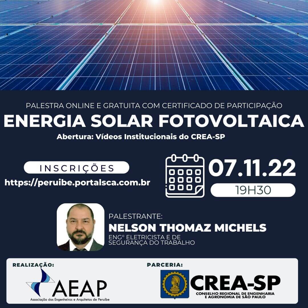 Palestra Energia Solar Fotovoltaica – AEAP – Associação dos Engenheiros ...